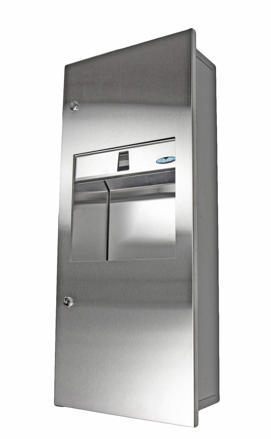 Frost 415 Stainless Steel Combination Towel Dispenser & Waste Receptac ...